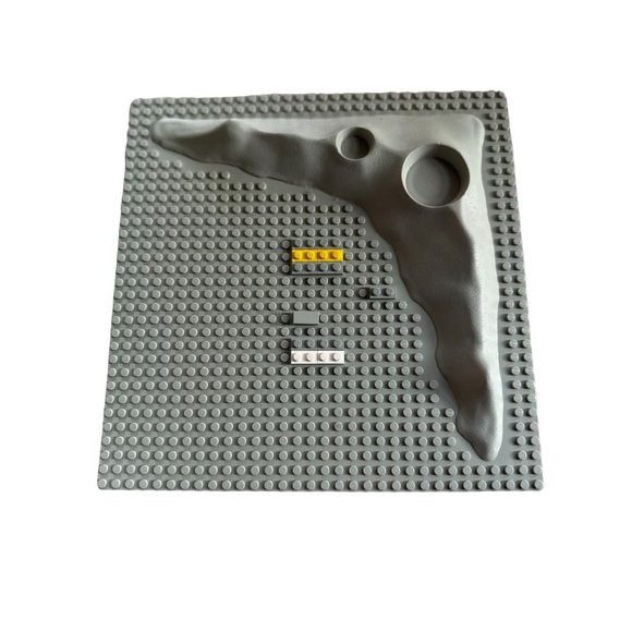 Lego | Toys | Vintage 98 Lego Rare Light Gray Raised Crater Baseplate ...